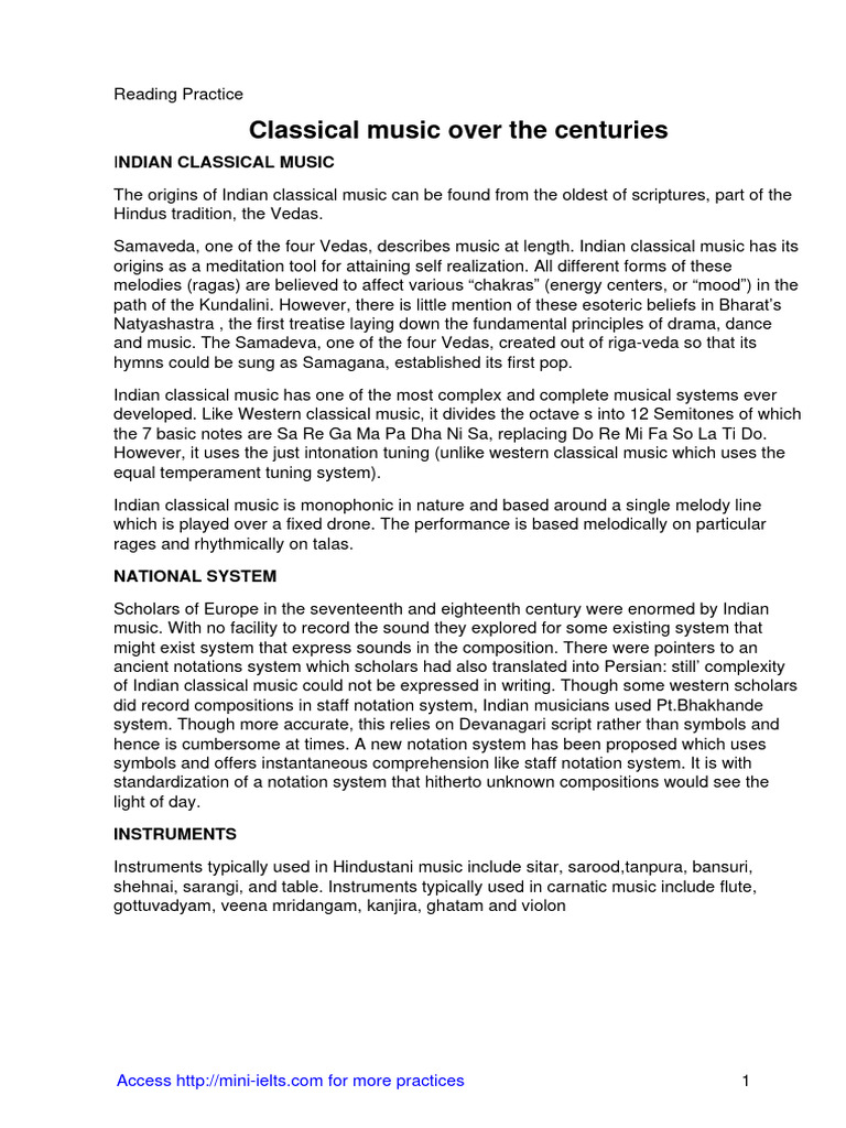 Classical Music Over The Centuries | PDF