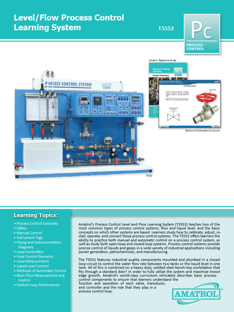 Level/Flow Process Control Learning System | PDF