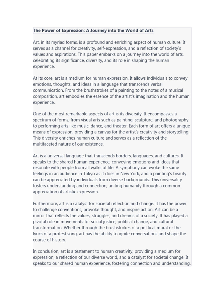 The Power of Expression | PDF