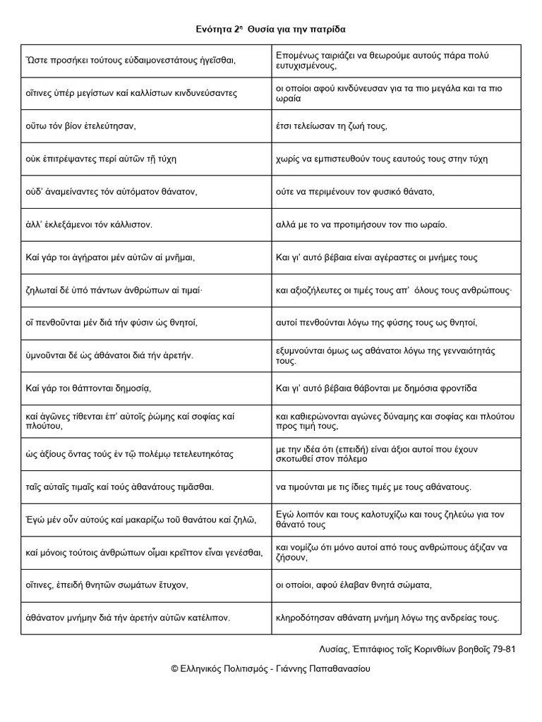Enotita 2 Arxaia G GYmnasiou | PDF