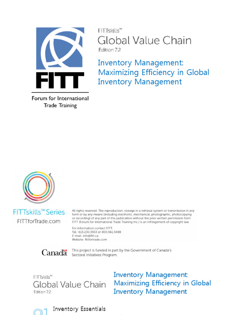 GVC 2: Global Inventory Efficiency | PDF | Inventory | Logistics