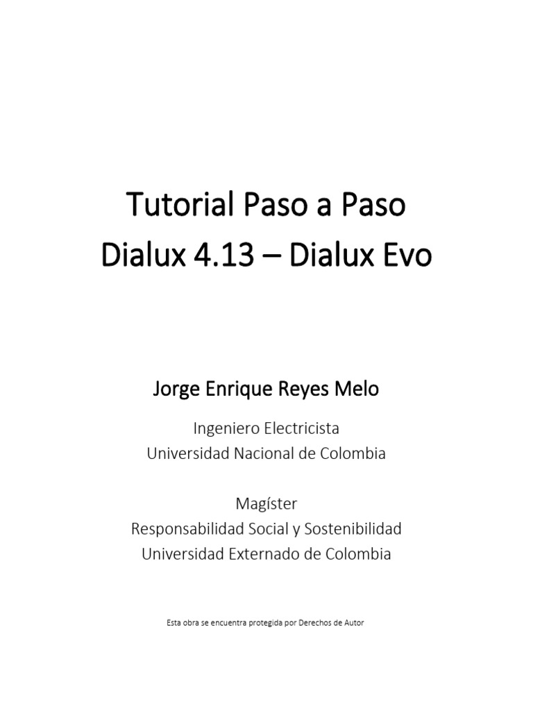 Tutorial Paso A Paso Dialux Ing. JERM | PDF | Informática