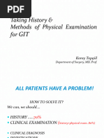 OSCE Checklist Gastrointestinal History Taking | PDF | Medicine ...
