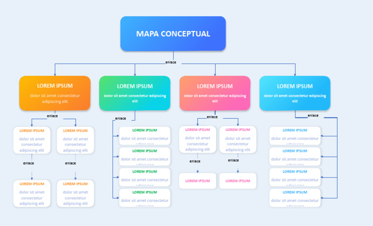 Plantilla Mapa Conceptual 16 | PDF