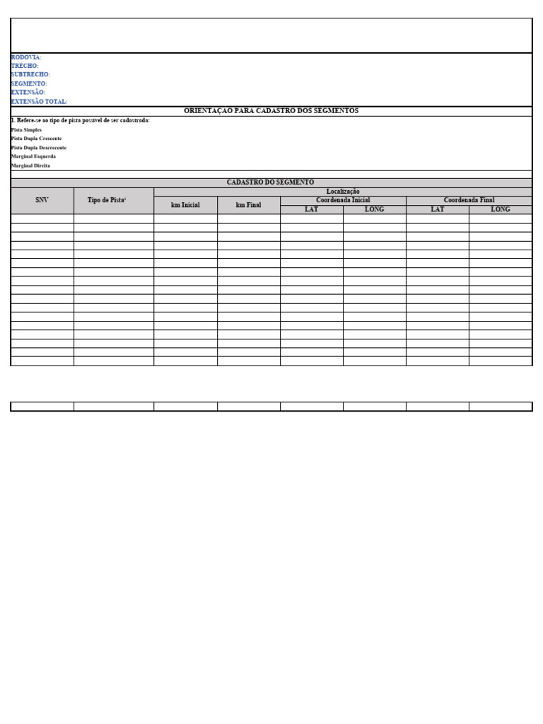 INVENTÁRIO DER-PE_MODELO | PDF | Rodovia | Edifícios e estruturas