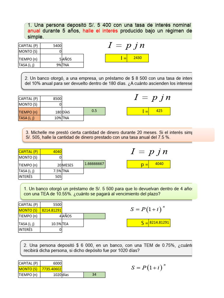 Ejercicios de Clase | PDF