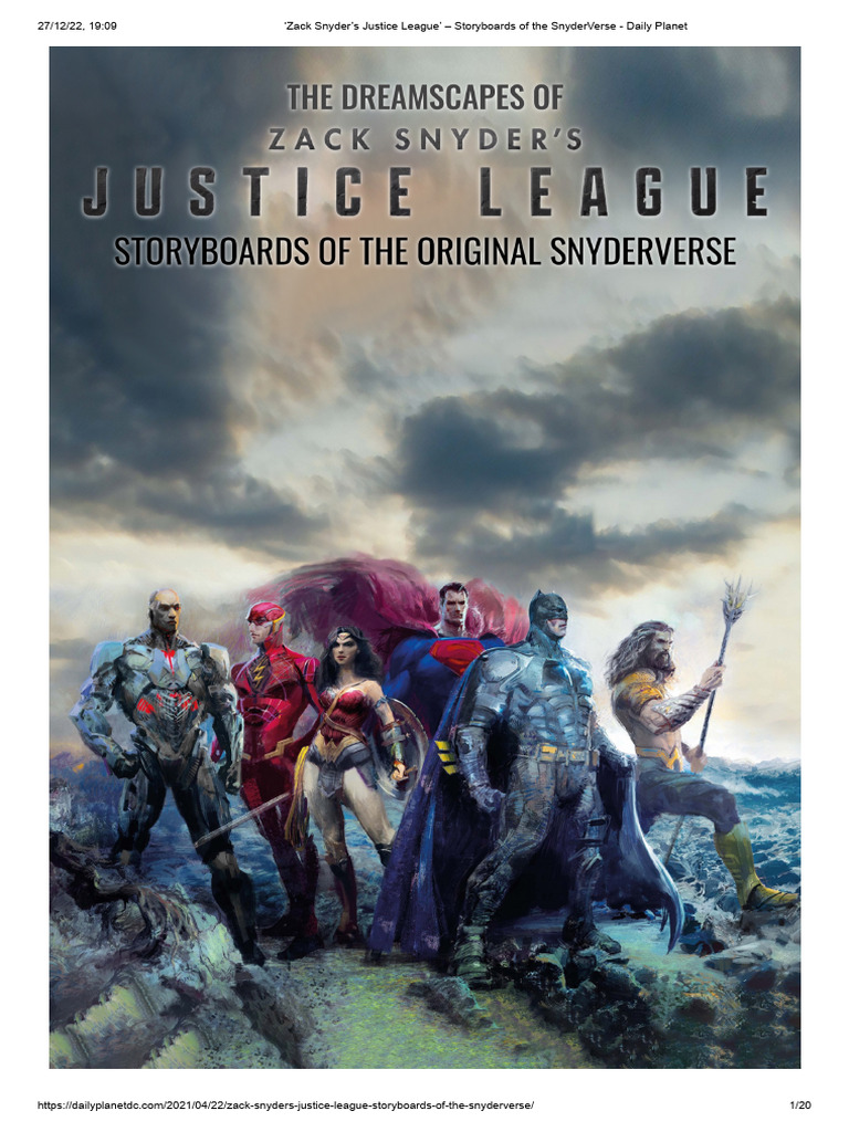 Zack Snyder's Justice League' - Storyboards of The SnyderVerse - Daily ...