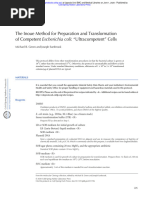 DH5α Competent Cells Transformation Guide | PDF | Transformation ...