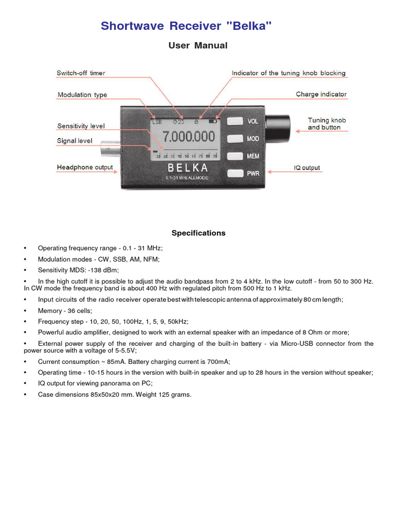 Receiver Belka English 2 | PDF