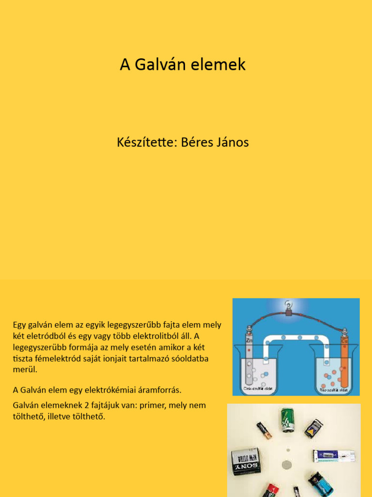 Galvan Elemek | PDF