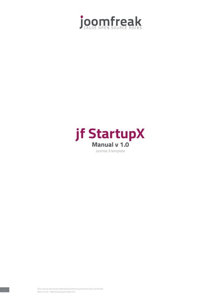 Manual-Jf Startupx | PDF | Operating System Families | Computer ...
