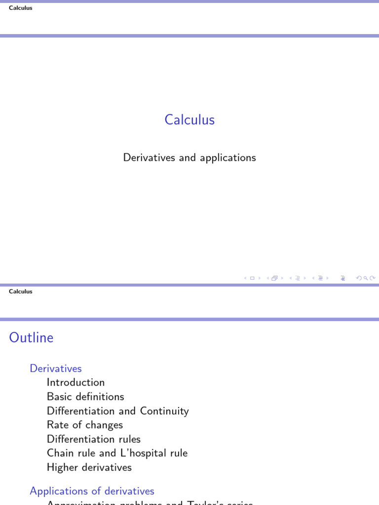 Calculus Deriv Def | PDF