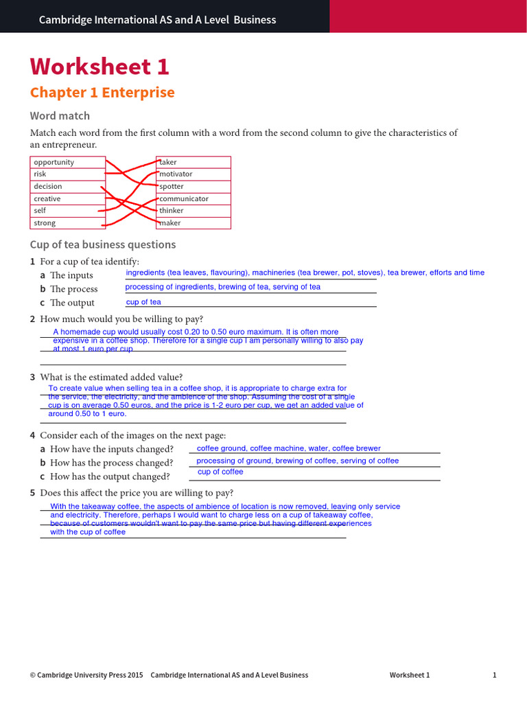 Worksheets 01 | PDF