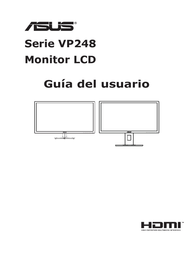 ASUS VP248 Spanish 20180808 | PDF | Pantalla de cristal líquido ...