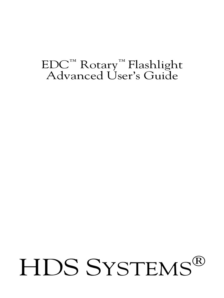 Edc Rotary Adv Users Guide | PDF