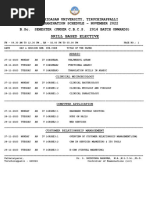 NWU 2025 Exam Schedule for Modules | PDF