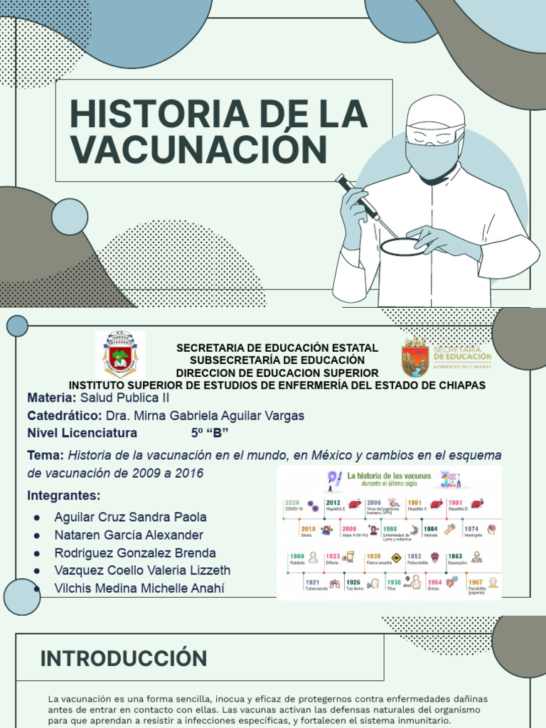 HISTORIA DE LA VACUNACIÓN | PDF | Vacunas | Epidemiología