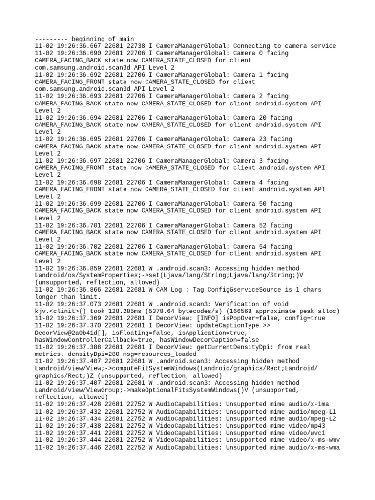 Logcat Pdf Operating System Technology Software Engineering