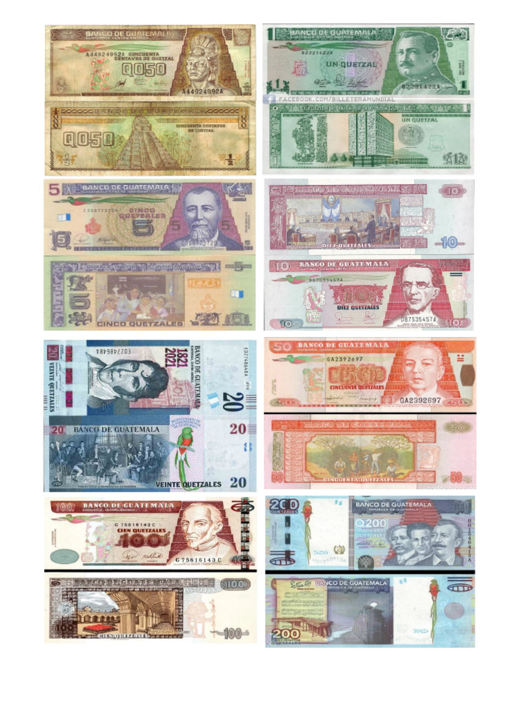 Billetes Dos Caras De Guatemala PDF