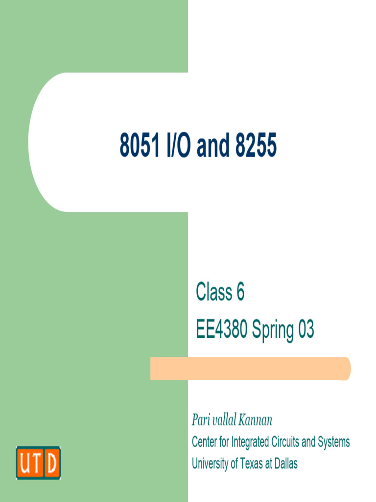 8051 Interfacing 8255 | PDF