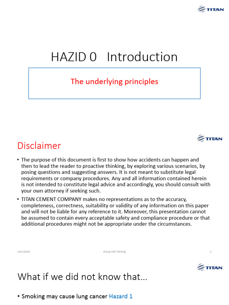 Hazid 0 Introduction | PDF | Occupational Safety And Health | Safety