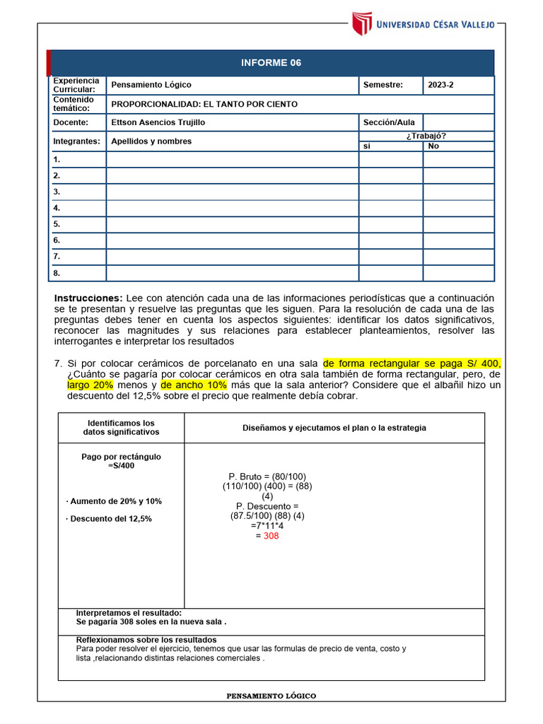 INFORME 6-E7-S08 Kiara | PDF
