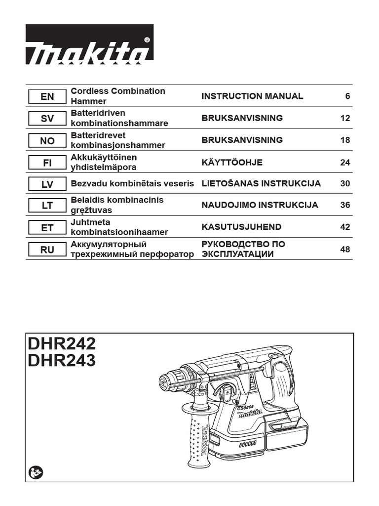 Makita Dhr242 Dhr243 | PDF