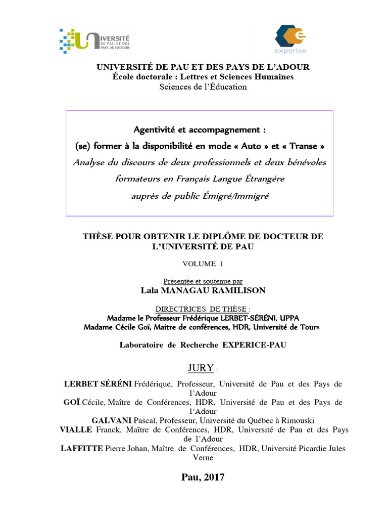 These Lala Pour PduR | PDF