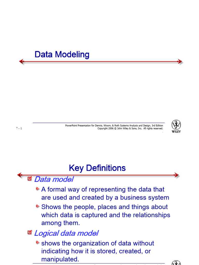 Data Modelling | PDF | Data Model | Computer Programming