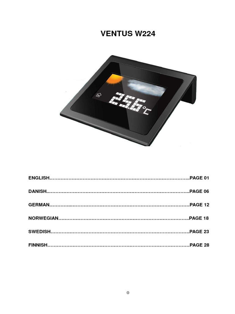 VENTUS W224 Manual | PDF