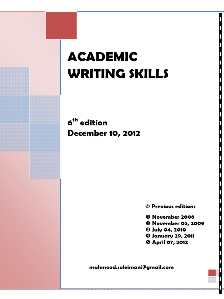 Academic Writing Skills | PDF