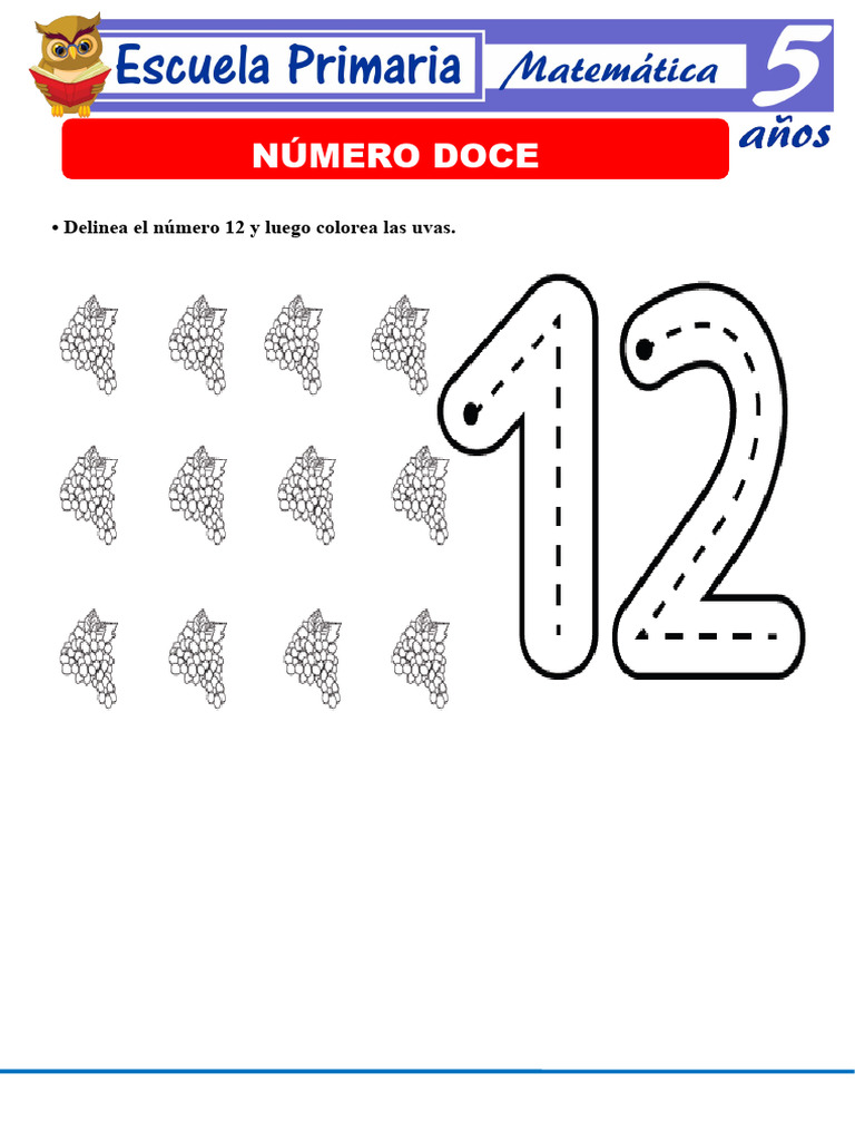 El Numero Doce para Ninos de Cinco Anos | PDF