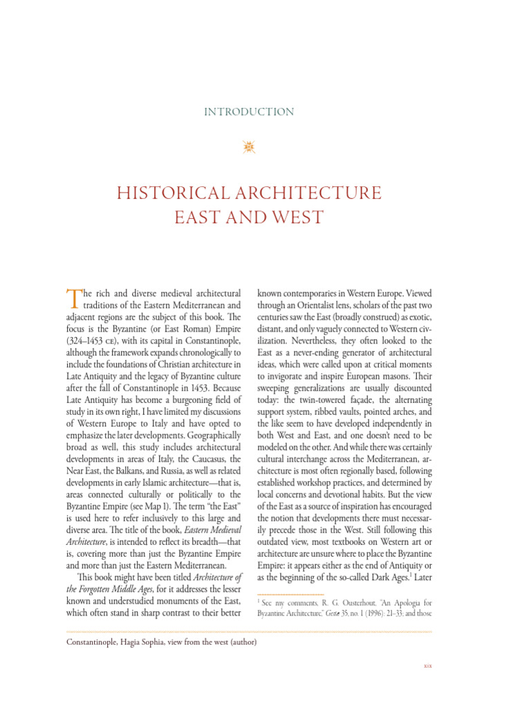 01-b Ousterhout, Eastern Medieval Architecture | PDF | Byzantine Empire ...