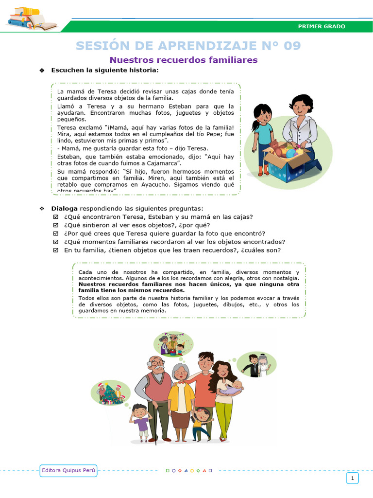 2.- Anexo de Sesiones de Aprendizaje - EDA III Semana 2 - Editora Quipus Perú | PDF