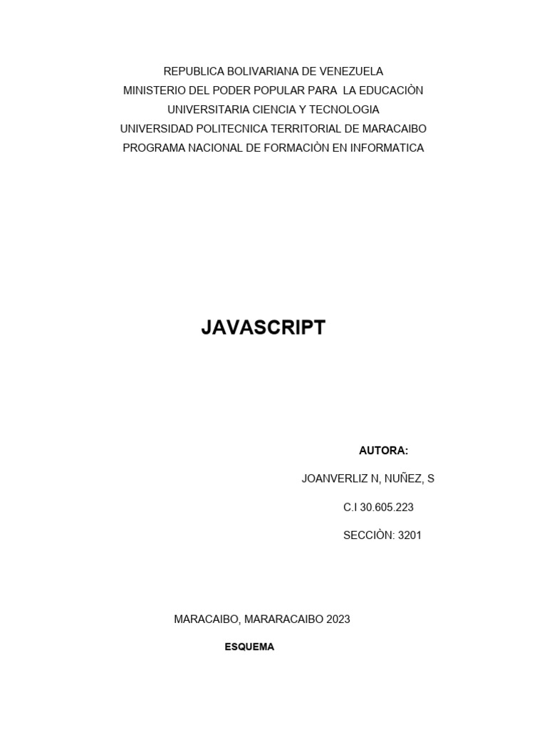 Introducción a JavaScript para Web | PDF | Script Java | Lenguaje de programación