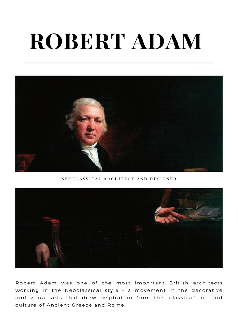 Robert Adam: Neoclassical Architect and Designer | PDF
