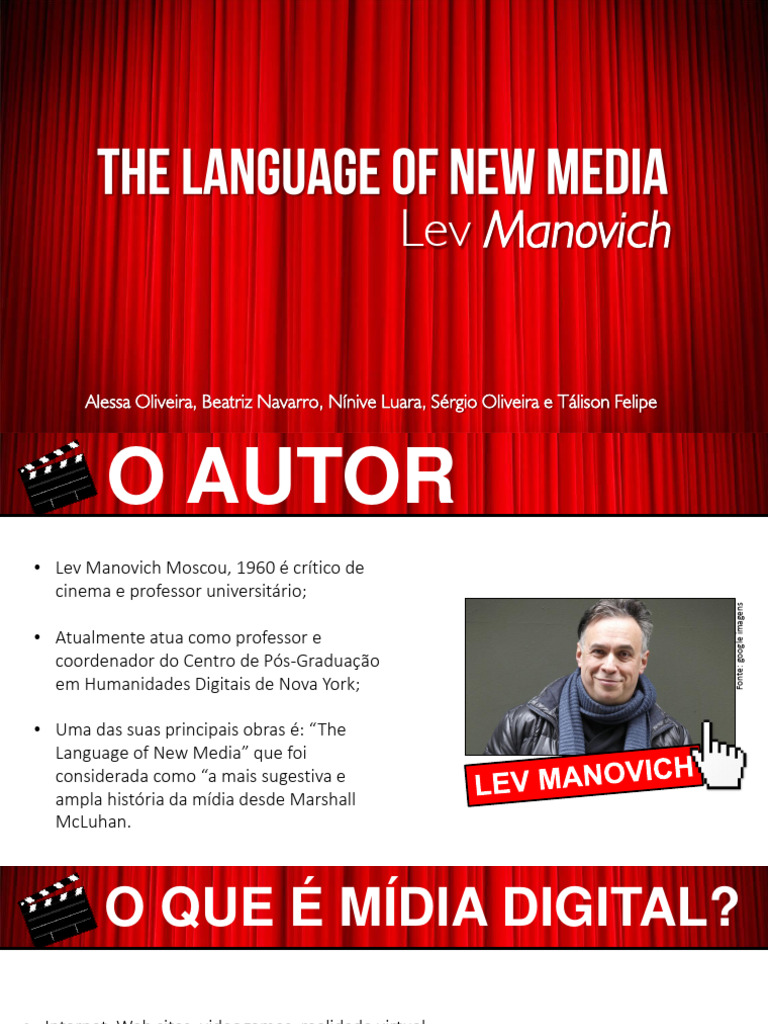 Lev Manovich e a Mídia Digital | PDF | Mídia de massa | Automação