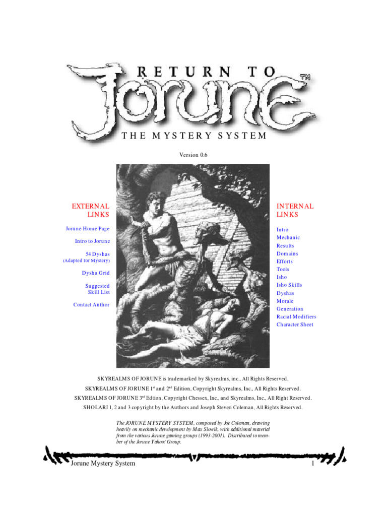 Jorune Mystery | PDF