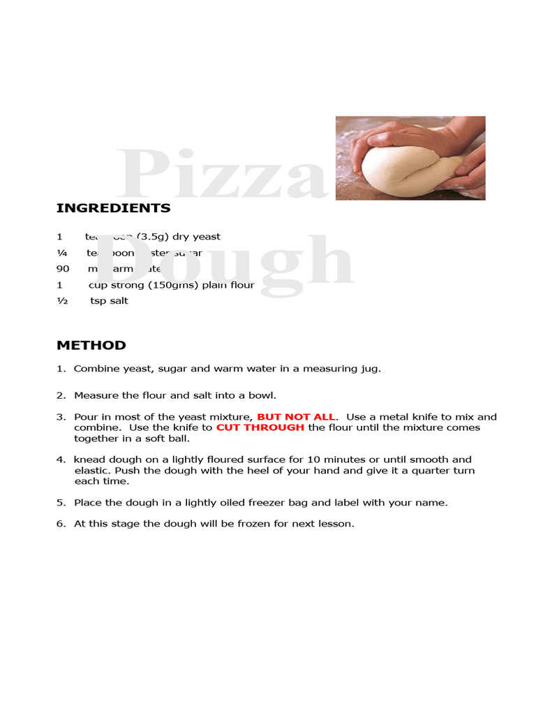 Pizza Dough | PDF