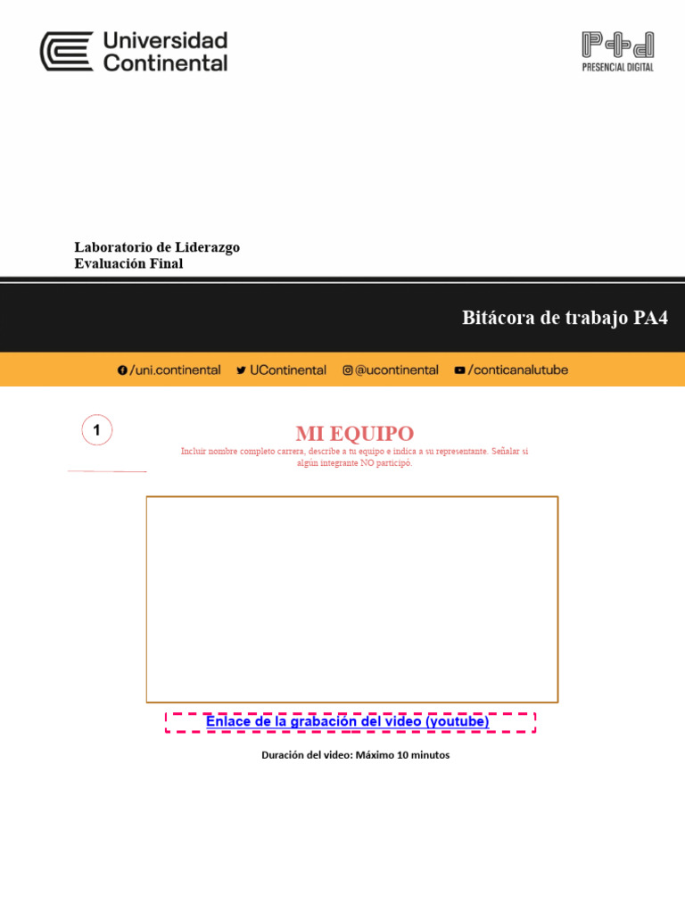 Plantilla Ev. Final | Descargar gratis PDF | Youtube