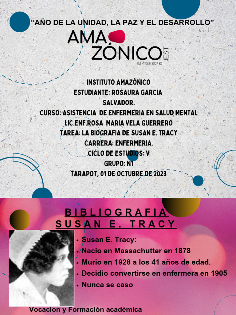 Biografía de Susan E. Tracy | PDF | Ciencias sociales | Salud y bienestar