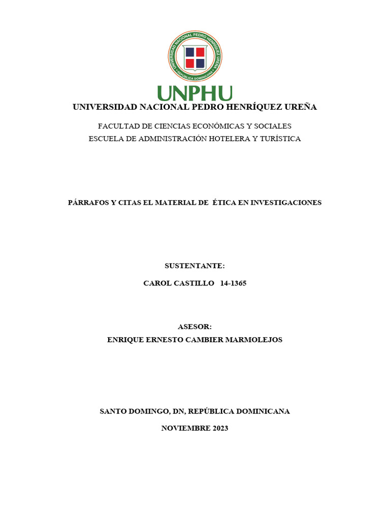 Ética en Investigaciones | PDF | Estilo apa