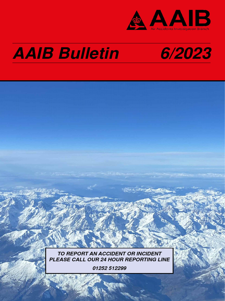 AAIB Bulletin 6-2023 | PDF | Instrument Flight Rules | Airspeed