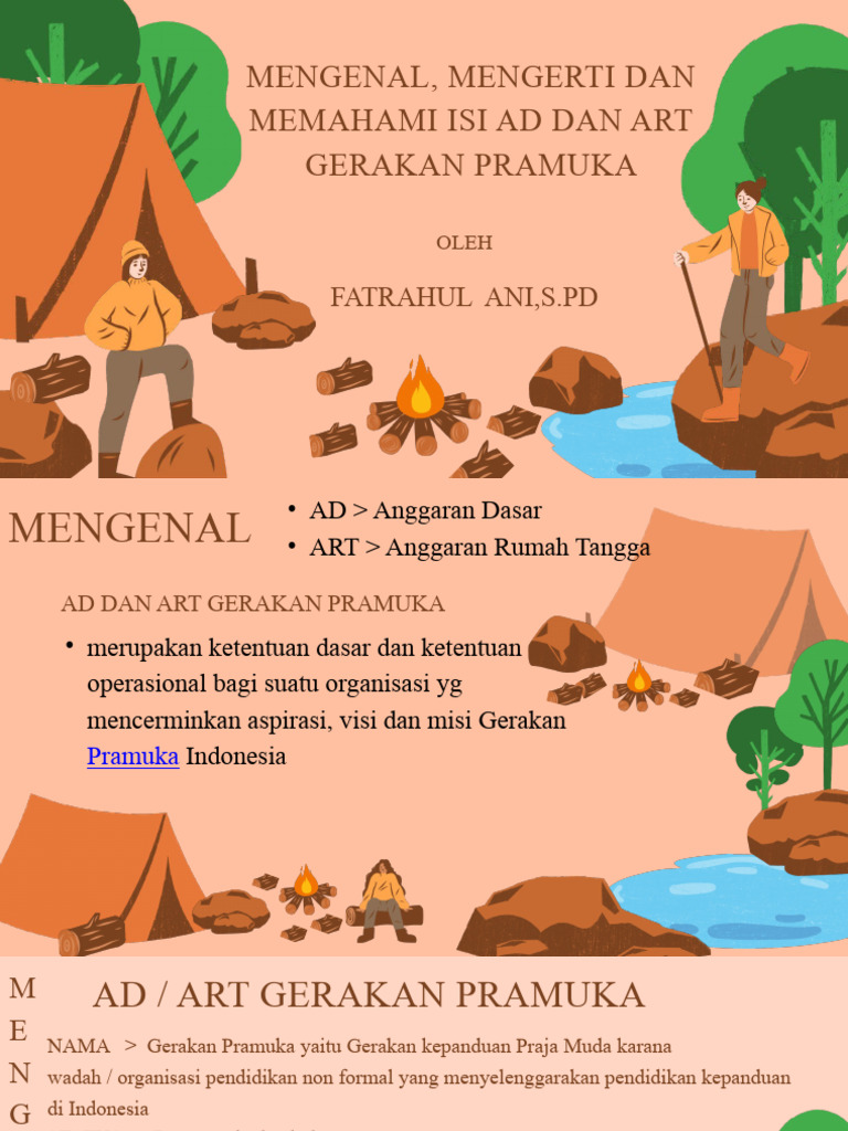 Mengenal, Mengerti Dan Memahami Isi AD Dan ART Gerakan Pramuka | PDF | Perjalanan