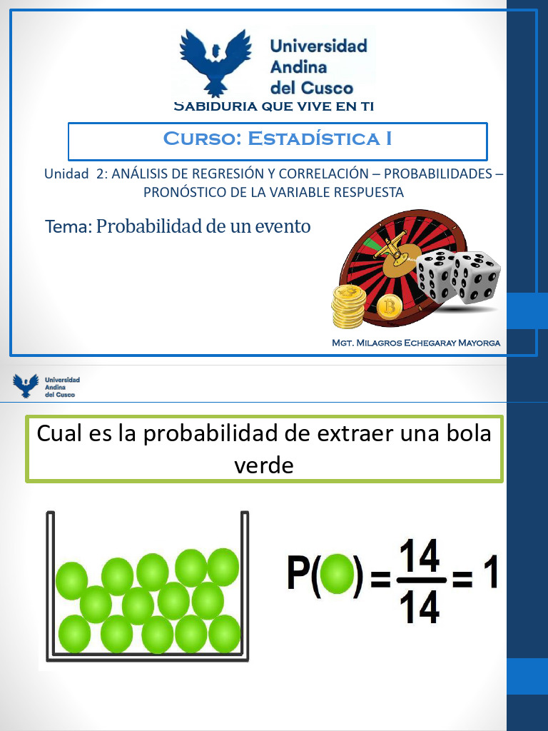 9 Probabilidad de Un Evento | Descargar gratis PDF | Probabilidad | Science