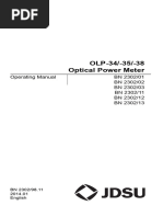 OLA-15 Optical Attenuator Specifications | PDF | Electricity | Optics