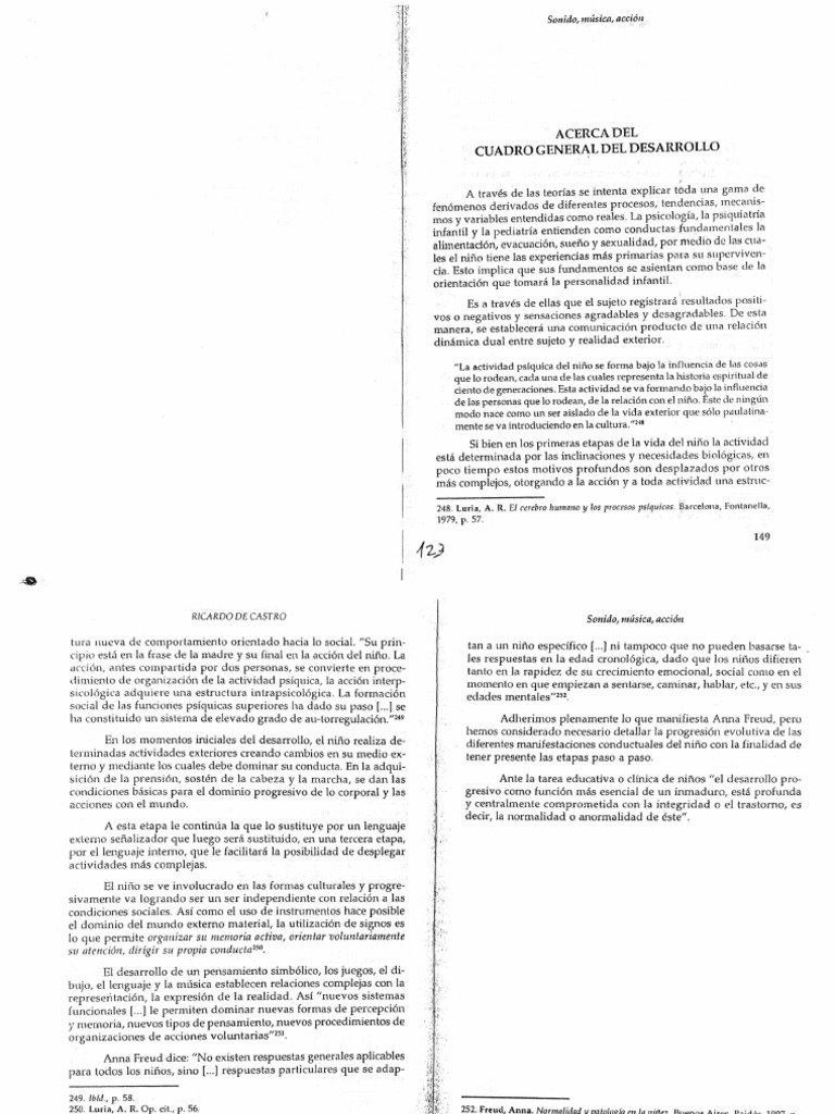 Acerca Del Cuadro General Del Desarrollo - de Castro | PDF