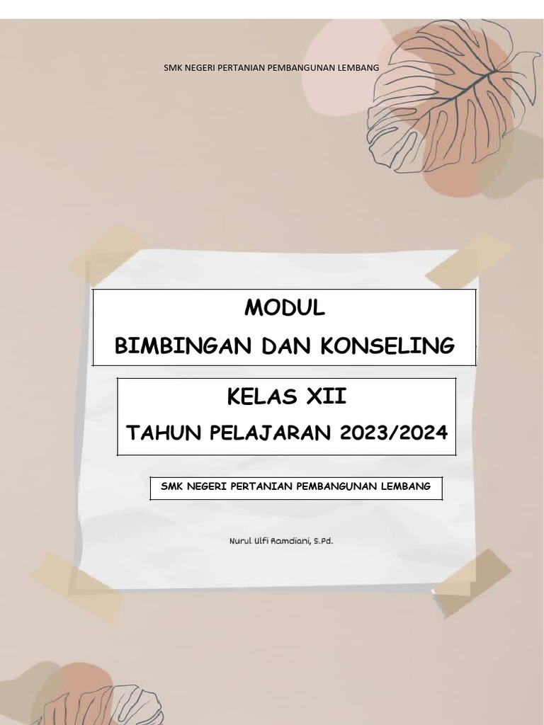 Modul BK Kelas 12 | PDF