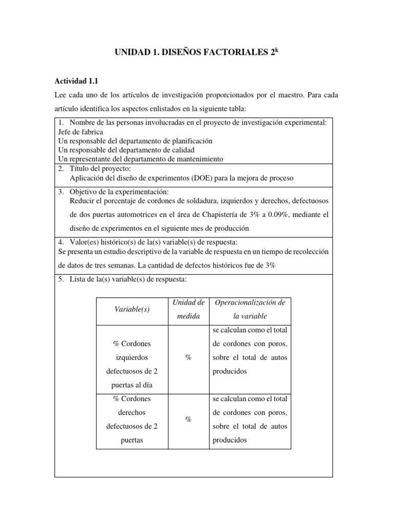 Actividades de La Unidad 1 | PDF