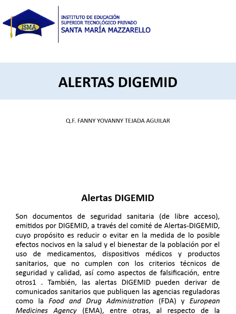 Alertas Digemid | PDF